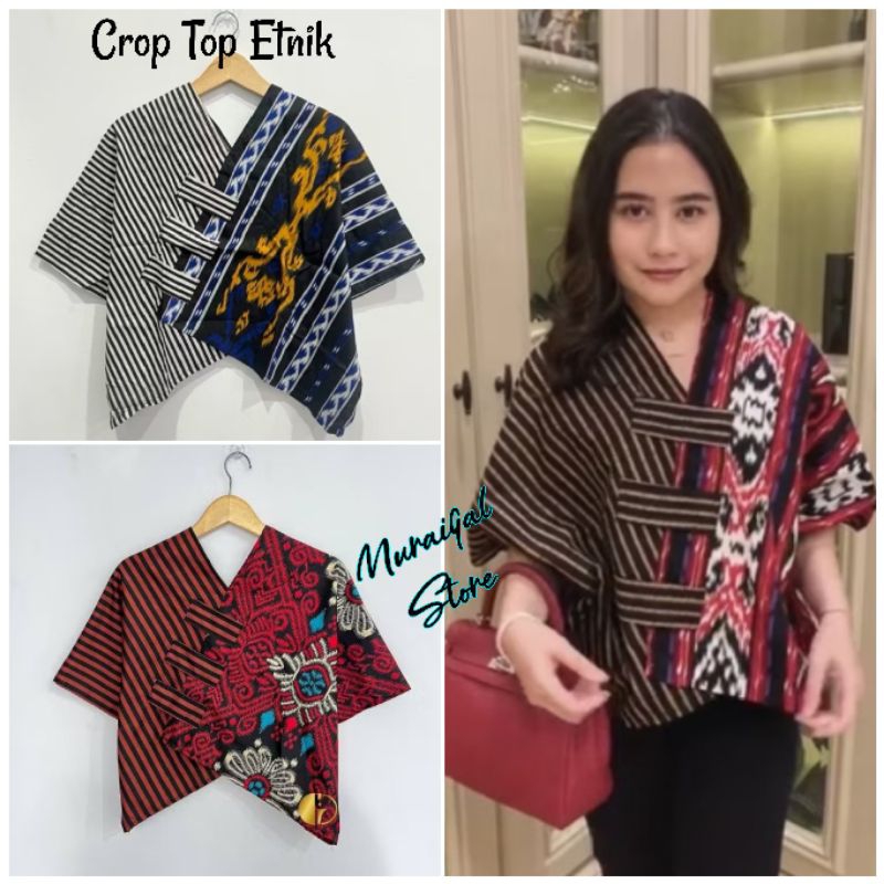 Jual CROP TOP ATASAN BATIK KEKINIAN BEST SELLER BATIK PEKALONGAN BLOUSE ...