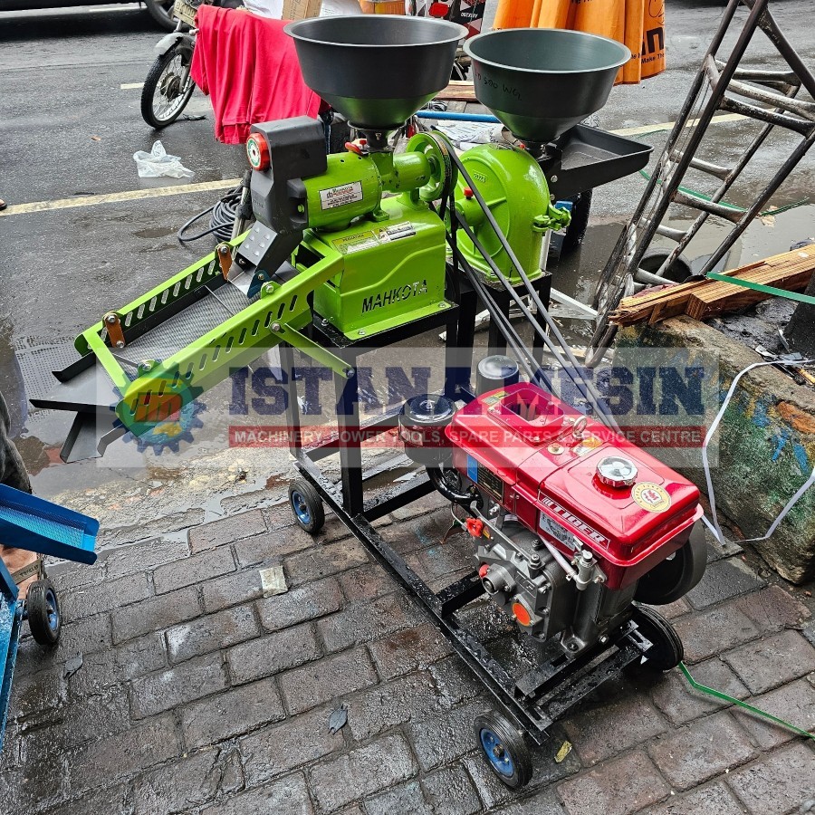 Jual MESIN GILINGAN PADI PEMECAH JAGUNG PENEPUNG 4IN1 MAHKOTA KD 580 WG COMPLETE MESIN DIESEL ...