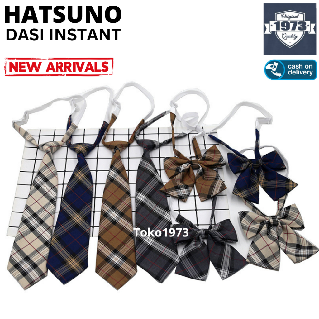 Jual HATSUNO TIE DASI INSTANT DASI SEIFUKU JK uniform school dasi pria ...