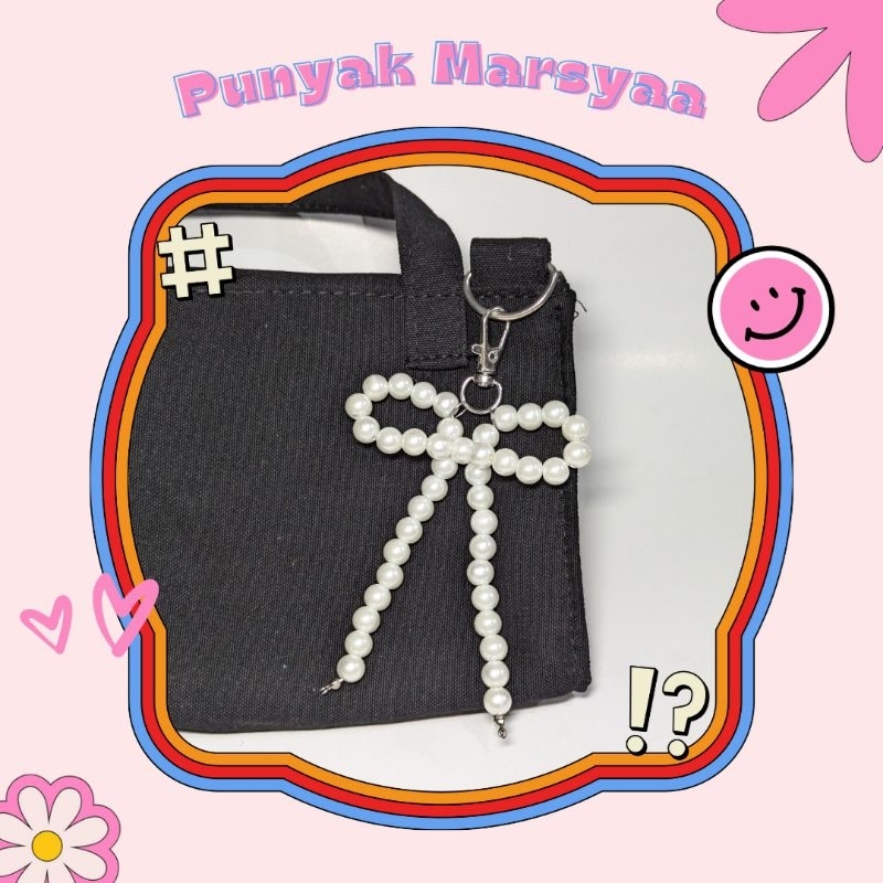 Jual KEYCHAIN RIBBON BEADS MANIK GANTUNGAN KUNCI GANTUNGAN TAS BAG ...