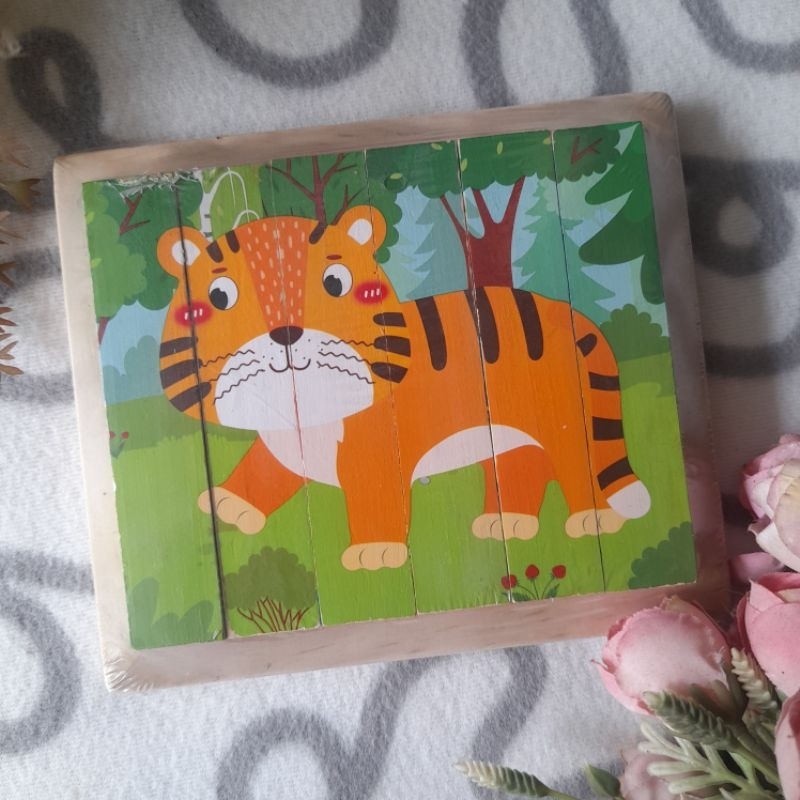 Jual puzzle kayu 4 gambar dalam 1 paket | Shopee Indonesia