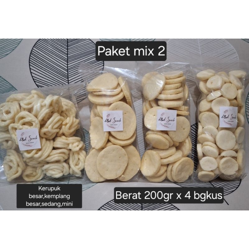 Jual Kemplang dan kerupuk super asli palembang. Paket mix 2 (kerupuk ...