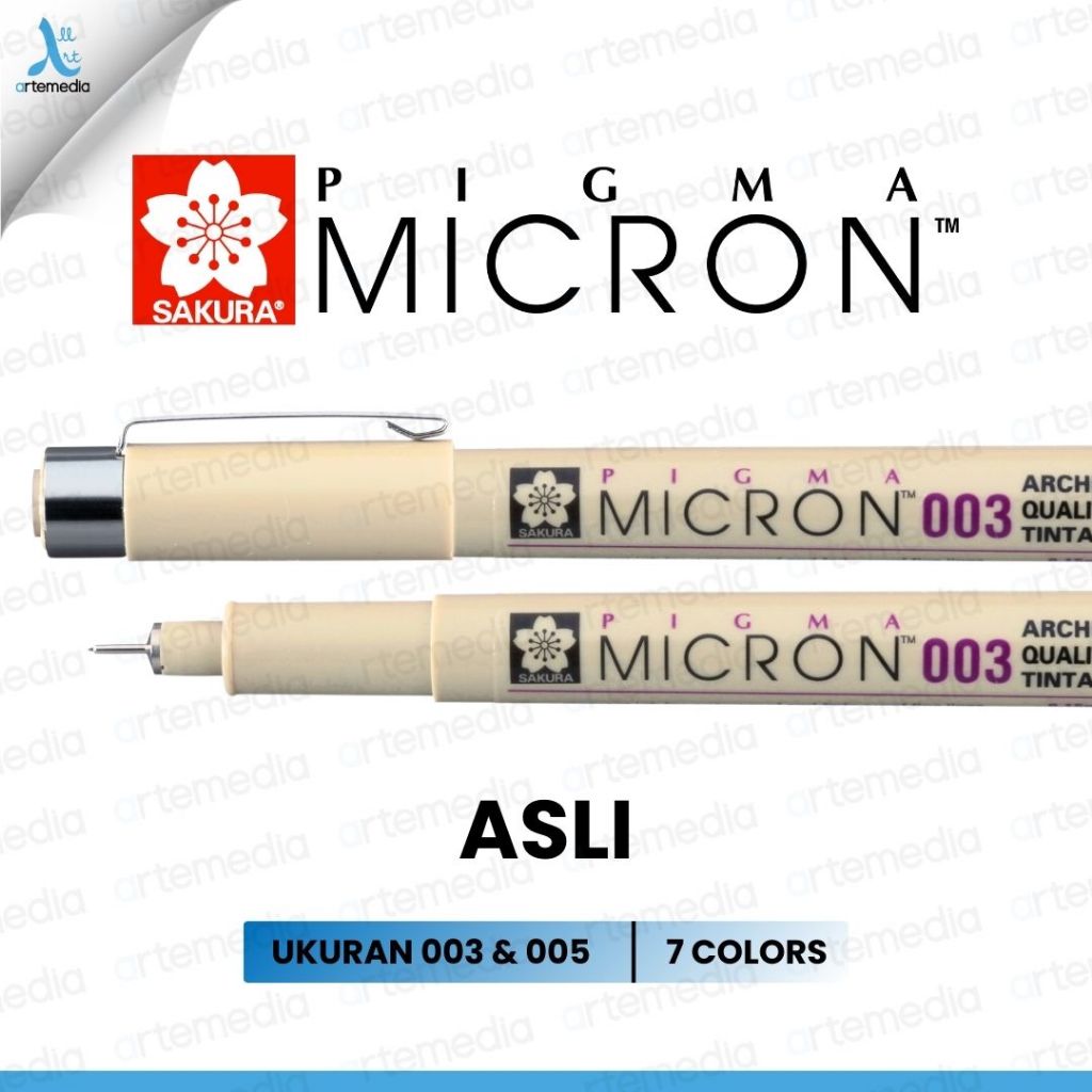 Jual Sakura Pigma Micron Drawing Pen 003 atau 005 Pigment Ink | Shopee ...