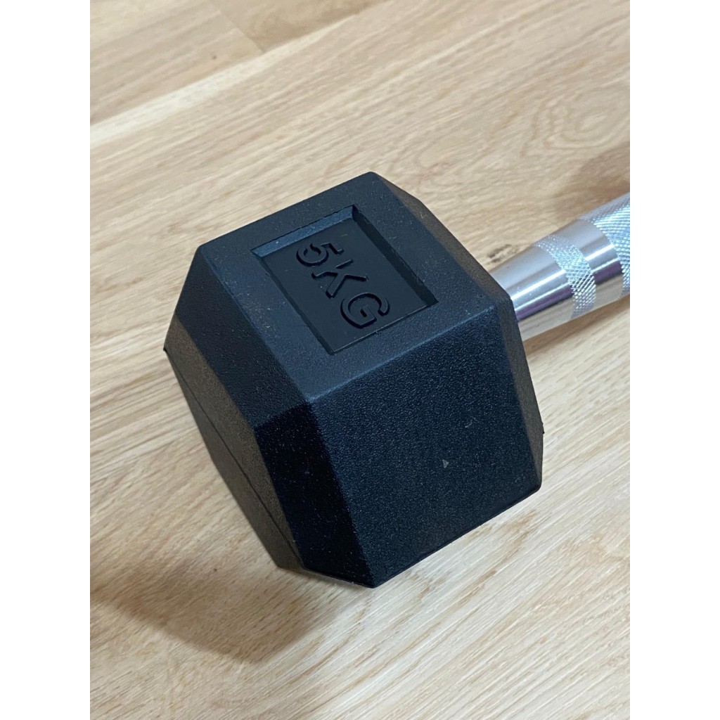 Jual POTENCE HDX5 Dumbell Dumble barbel hexagonal 5kg kualitas bagus ...