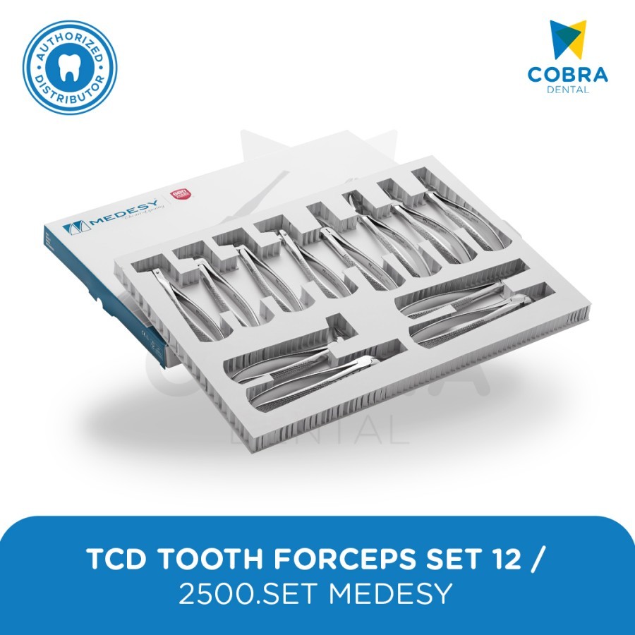 Jual TCD Tooth Forceps Set 12 / 2500.Set Medesy / Tang Cabut Dewasa ...