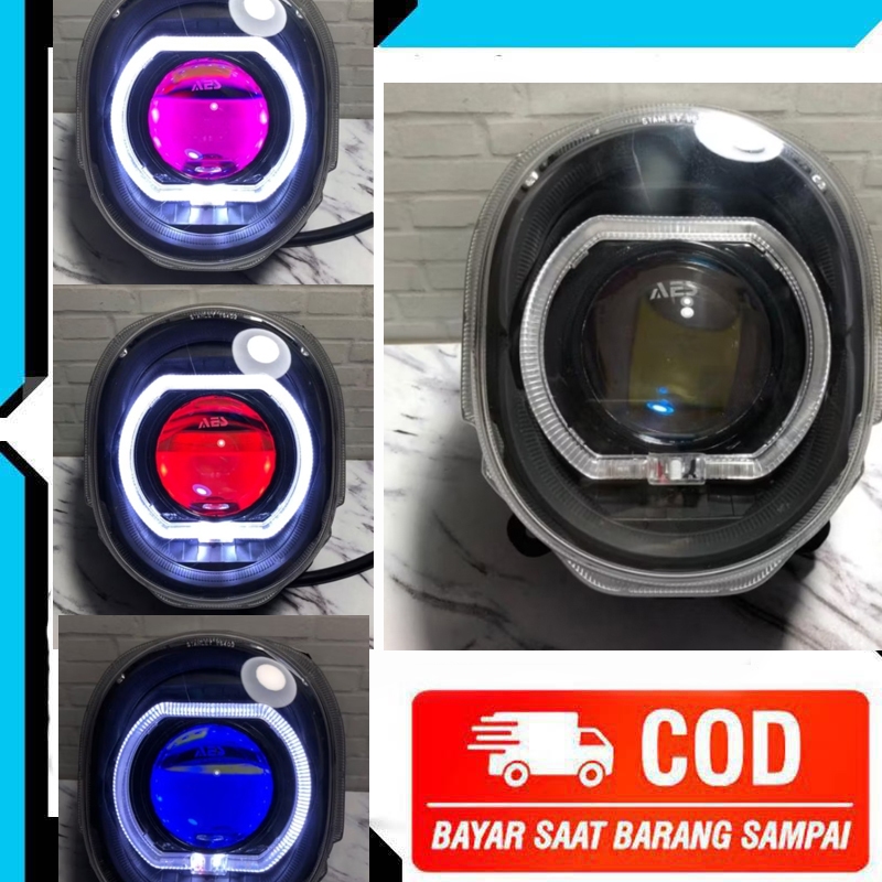 Jual Lampu Biled Fazzio Rjb android Reflektor Original set Lengkap ...