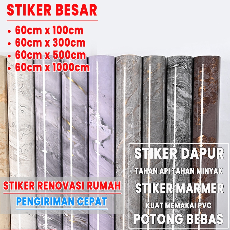 Jual 【kami】stiker dinding dapur wallpaper dapur glossy wallpaper dapur ...