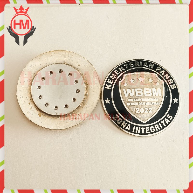 Jual Pin Logo KEMENPANRB WBK Pin WBBM Kementerian PANRB Warna Hitam ...