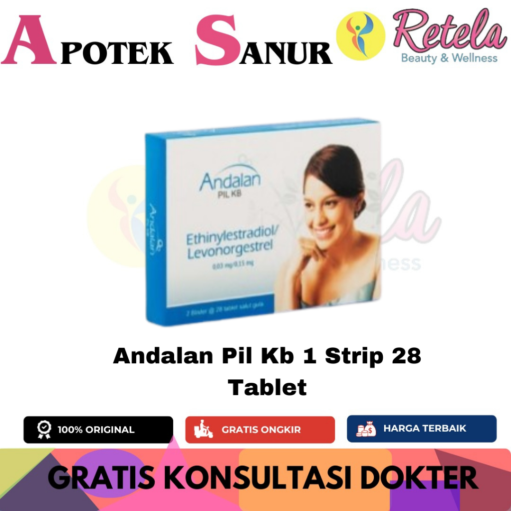 Jual Andalan Pil Kb 1 Strip 28 Tablet/Kontrasepsi/Mencegah kehamilan ...
