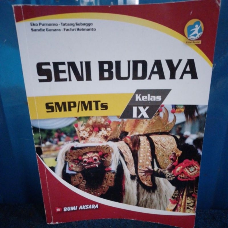 Jual BUKU SENI BUDAYA KELAS 9-3-IX SMP/MTS EDISI REVISI | Shopee Indonesia
