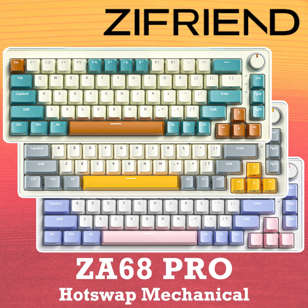 Jual ZIFRIEND ZA68 Mechanical Keyboard Wired Hotswap RGB Backlight ...