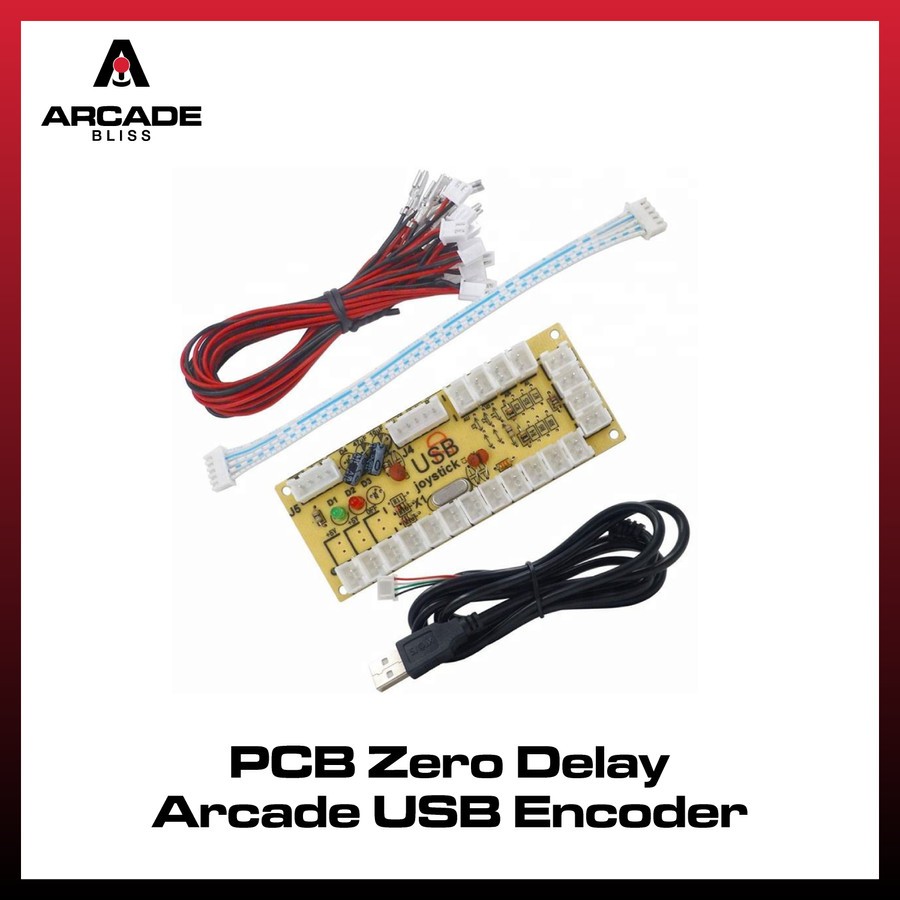 Jual Zero Delay DIY Arcade Controller USB Encoder PCB for PC With Set Cable | Shopee Indonesia