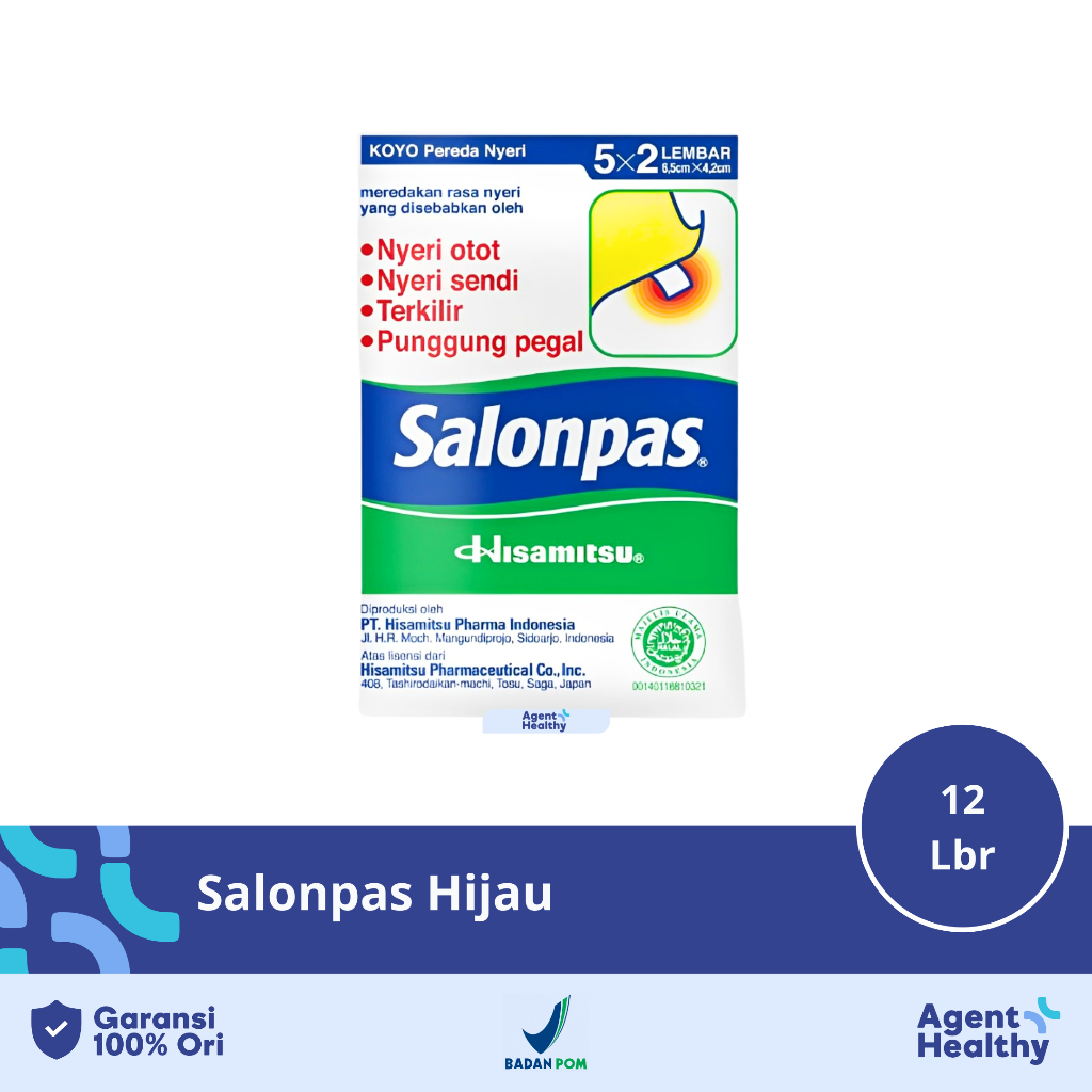 Jual Salonpas Koyo Hijau isi 12 Lembar - Mengatasi Nyeri | Shopee Indonesia