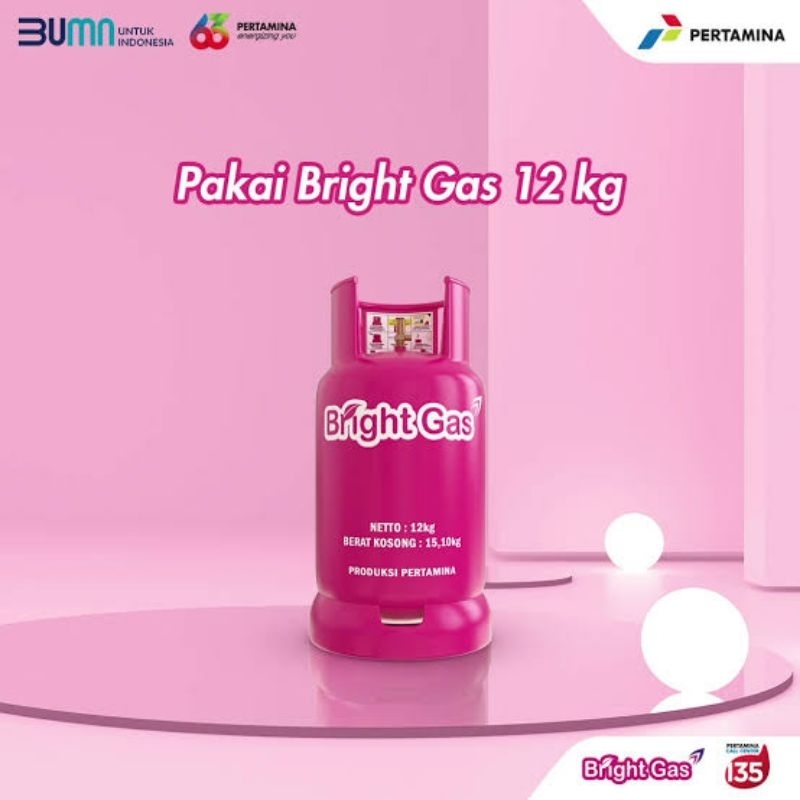 Jual Tabung Bright Gas + isi 12kg asli Pertamina 1tabung | Shopee Indonesia