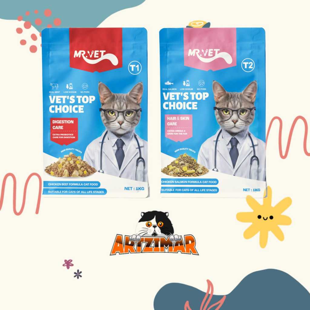 Jual Mr. Vet - Makanan Kucing Kering Mr Vet T1 Digestion Care dan T2 ...