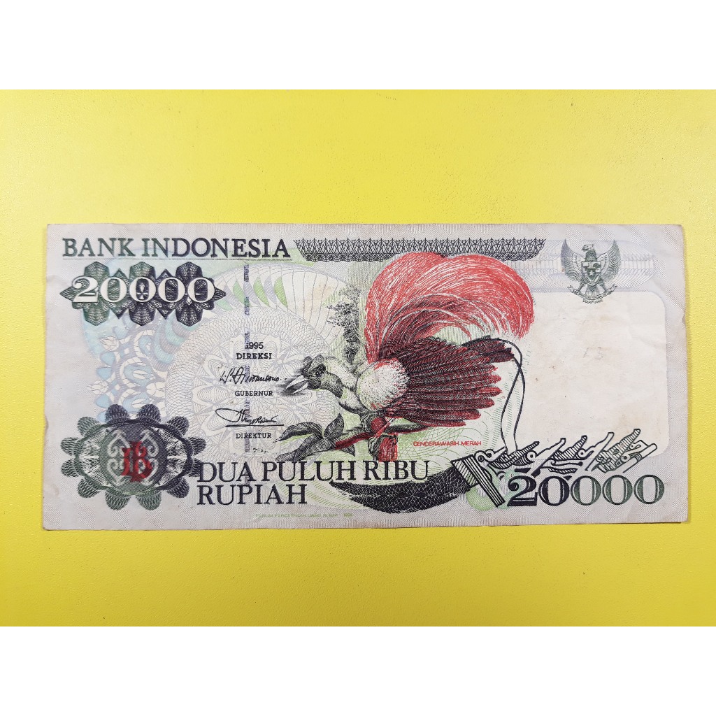 Jual Uang Indonesia 20000 Rupiah Tahun 1995 F (Fine) | Shopee Indonesia
