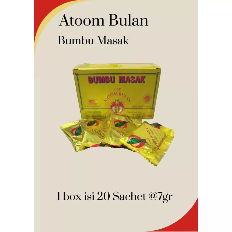 Jual (1box isi 20pcs) Bumbu Masak ATOM BULAN | Shopee Indonesia