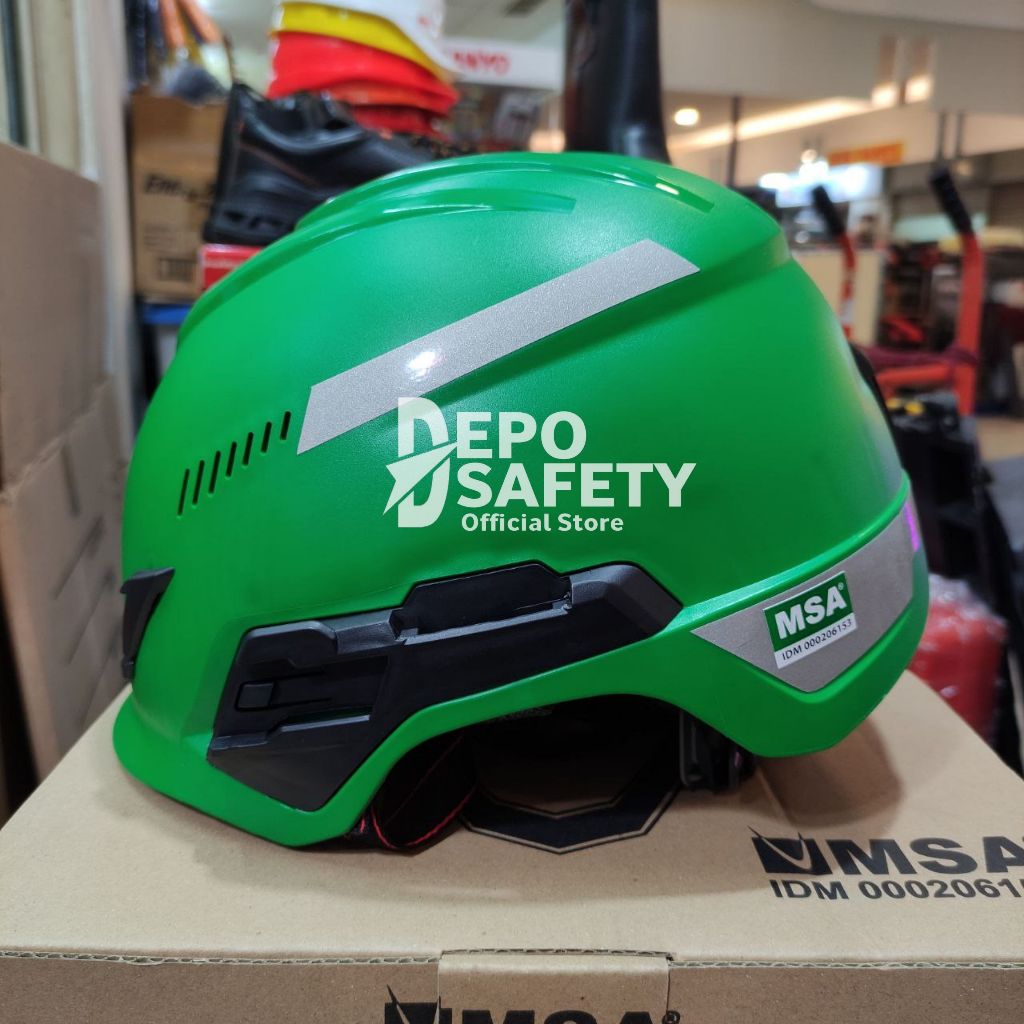 Jual Helm Climbing MSA Lokal V-GARD H1 Trivent Hijau Fastrack SNI ...