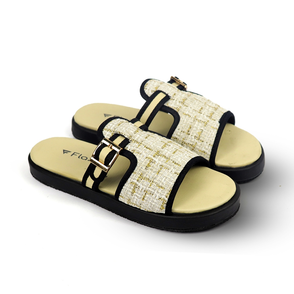 Jual Flazo Sandal Wanita Kekinia Slop Sandal Slip On Premium 3cm ...