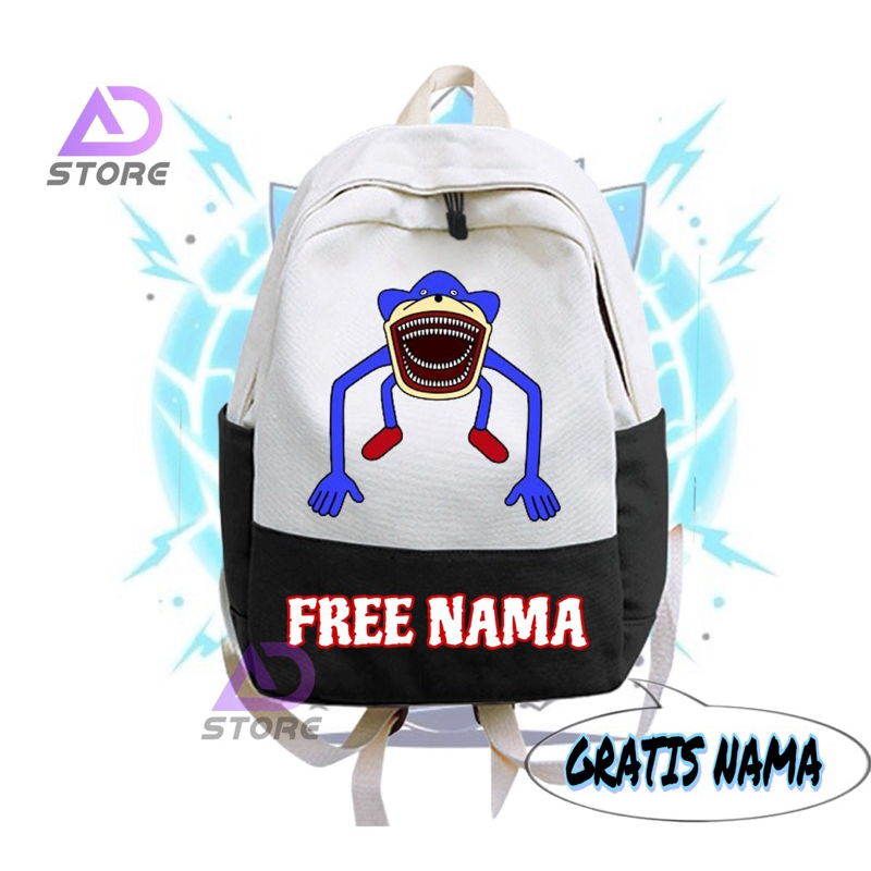 Jual Tas Ransel Anak Gambar kartun Sonic Karakter Shin Sonic Tapes ...