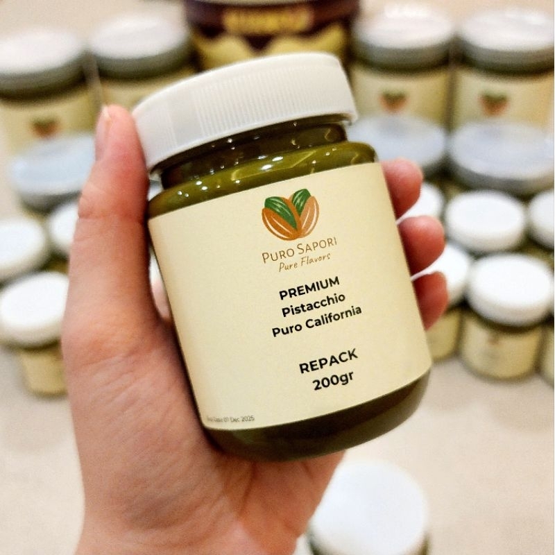 Jual MEC3 Premium Pistachio Paste Pure 100% California 200 gr Bahan ...