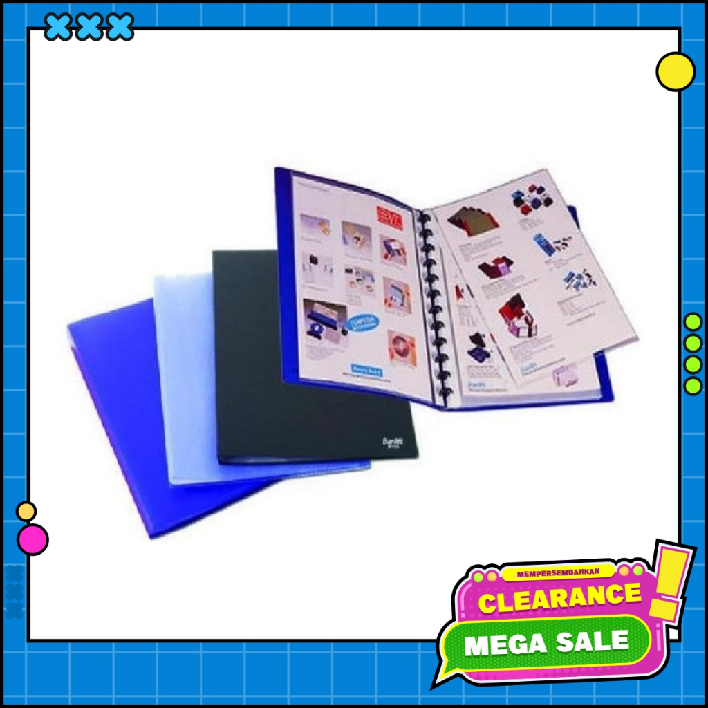 Jual Bantex Display Book Refillable A4 Clear Holder 20 pocket - 3165 ...