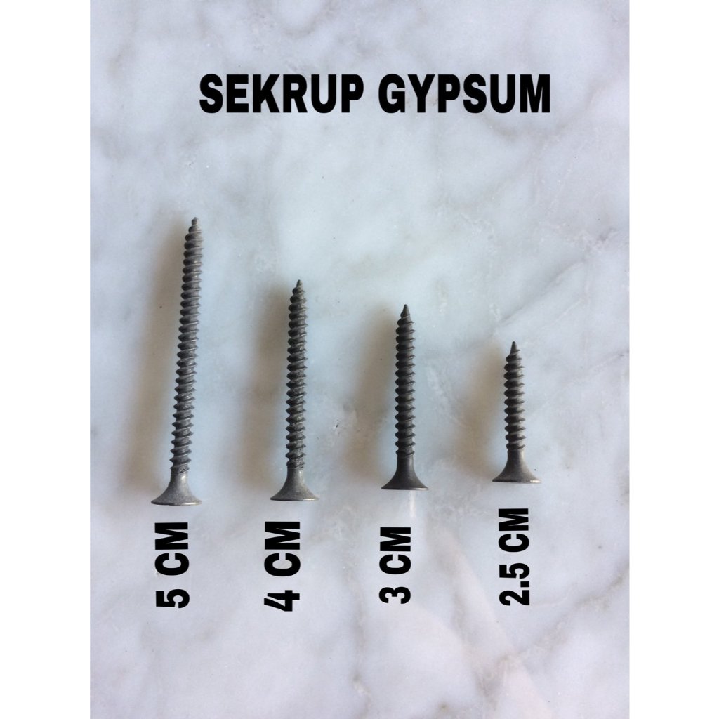 Jual SEKRUP HITAM GYPSUM / SEKRUP PLAFOND / SEKRUP PARTISI 2 CM / 3 CM ...