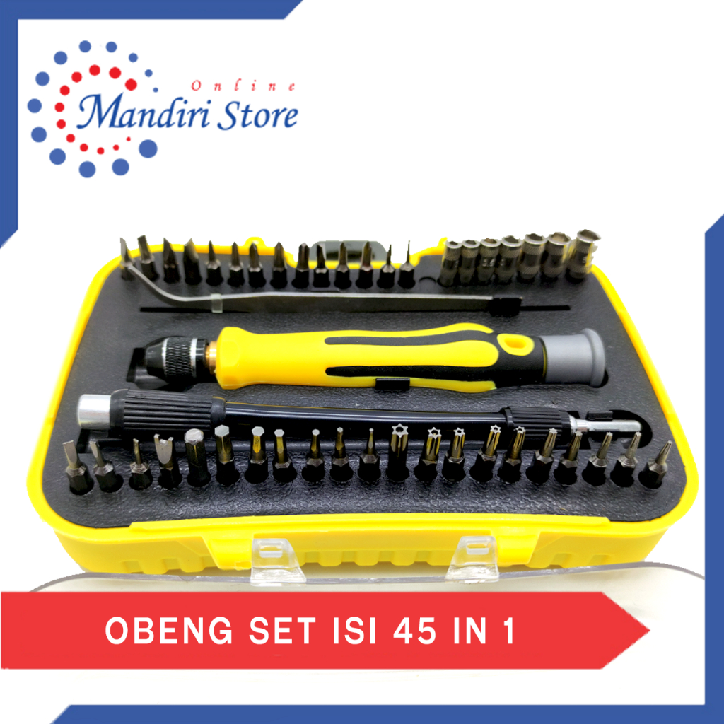 Jual Obeng Service Set Reparasi 45 in 1 | Service Multifungsi Lengkap ...