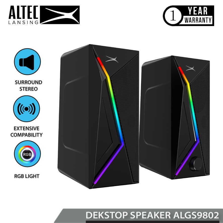 Jual Speaker Altec Lansing 2.0 RGB ALGS9802 speaker laptop pc original ...