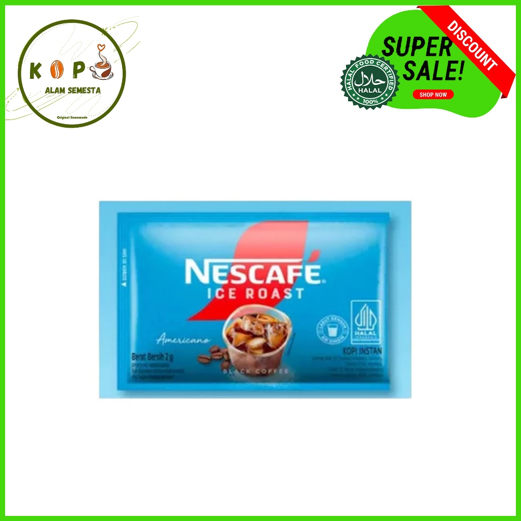 Jual Nescafe Ice Roast Kopi Instan Americano 2gr (1 Sachet) | Shopee ...