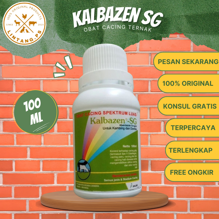 Jual Kalbazen SG 100 ml - Repack Kalbazen 100 ml - Obat Cacing Ternak ...