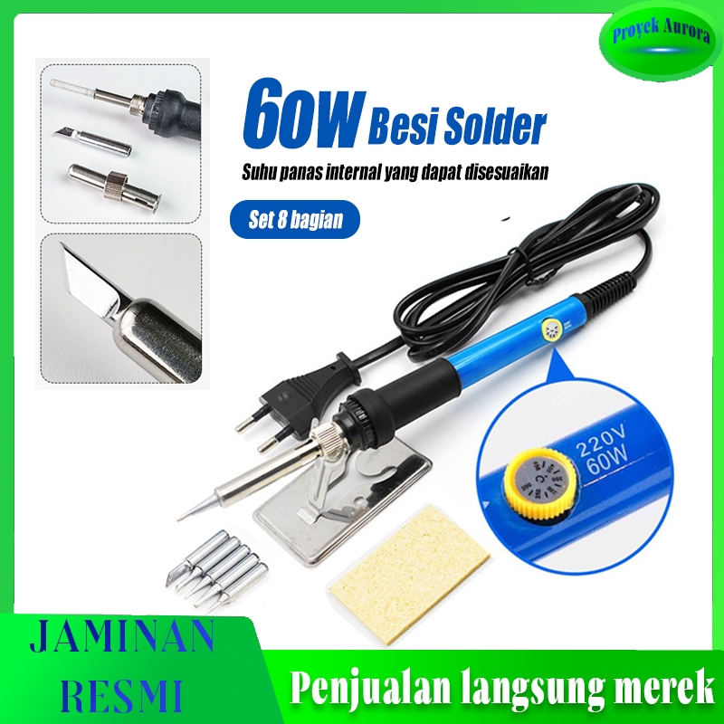 Jual Solder Adjustable Temperature 200 - 450 C/ 60W/Solder listrik tangan 60w watt Pengatur Suhu ...