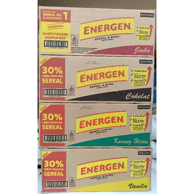 Jual Energen sereal dan susu 30gr kemasan dus | Shopee Indonesia