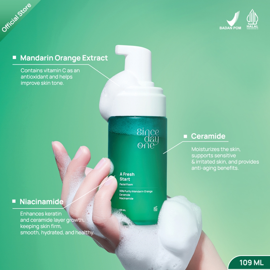Jual Since Day One - A Fresh Start Facial Foam - Water Based Facial ...
