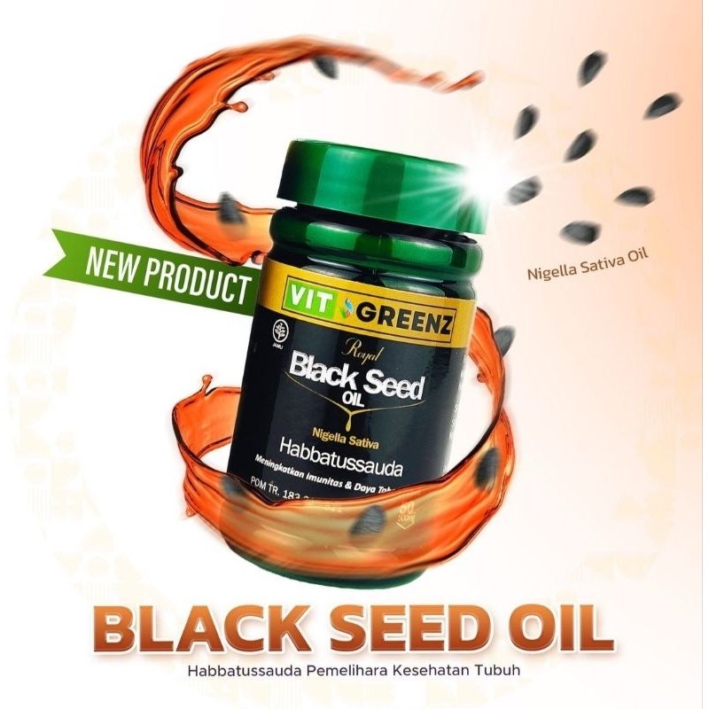 Jual VITGREENZ BLACK SEED OIL Habbatussauda MENINGKATKAN IMUNITAS DAN ...