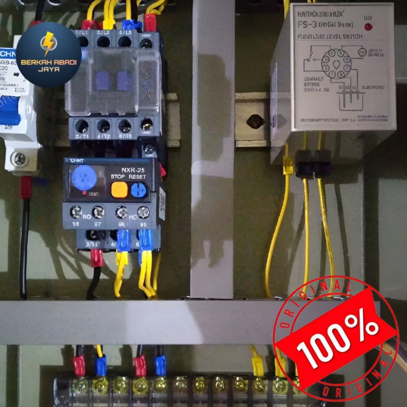 Jual panel pompa submersible 1phase 0,37-3,7kw chint panel otomatis ...