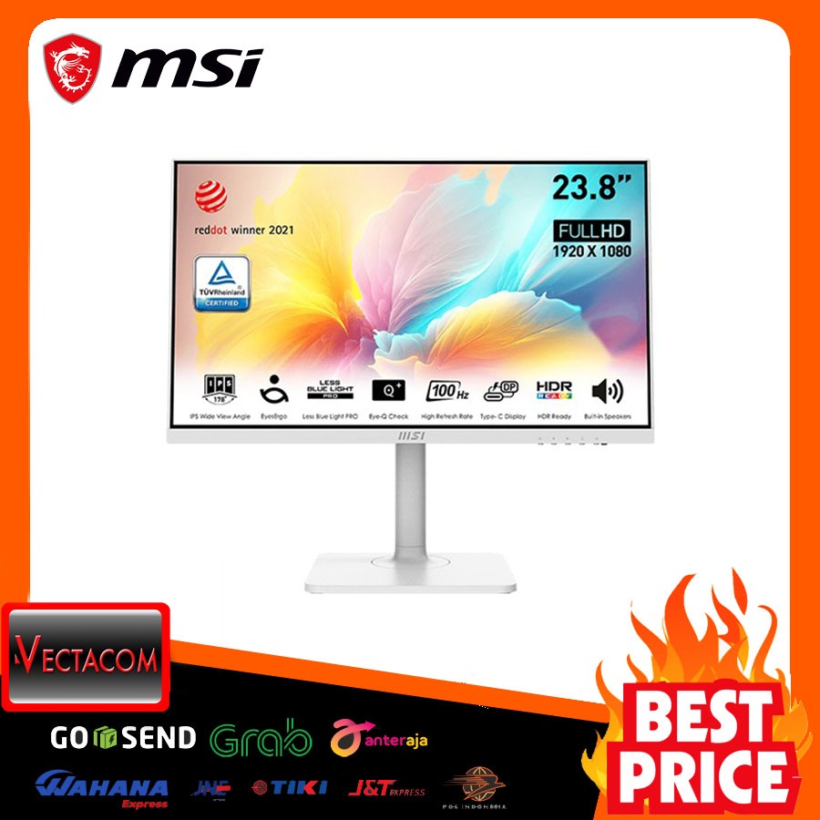 Jual Monitor LED MSI Modern MD2412PW Business Productivity - Full HD ...