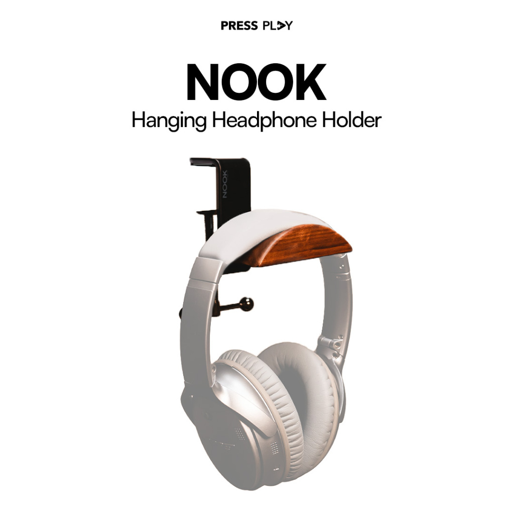 Jual NOOK Hanging Headphone Holder Table Clamp by Press Play | Shopee ...