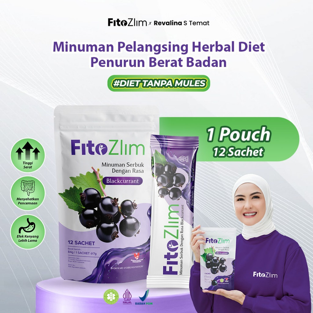 Jual FitoZlim Fiber Minuman Pelansing Diet Penurun Berat Badan Suplemen ...