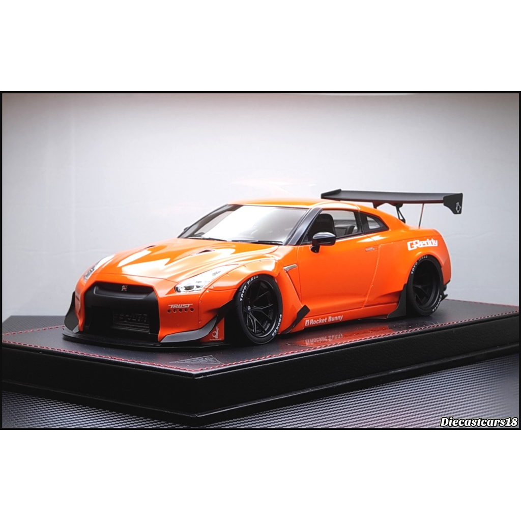 Jual 1/18 Makeup Model Nissan GTR R35 Rocket Bunny Orange | Shopee ...