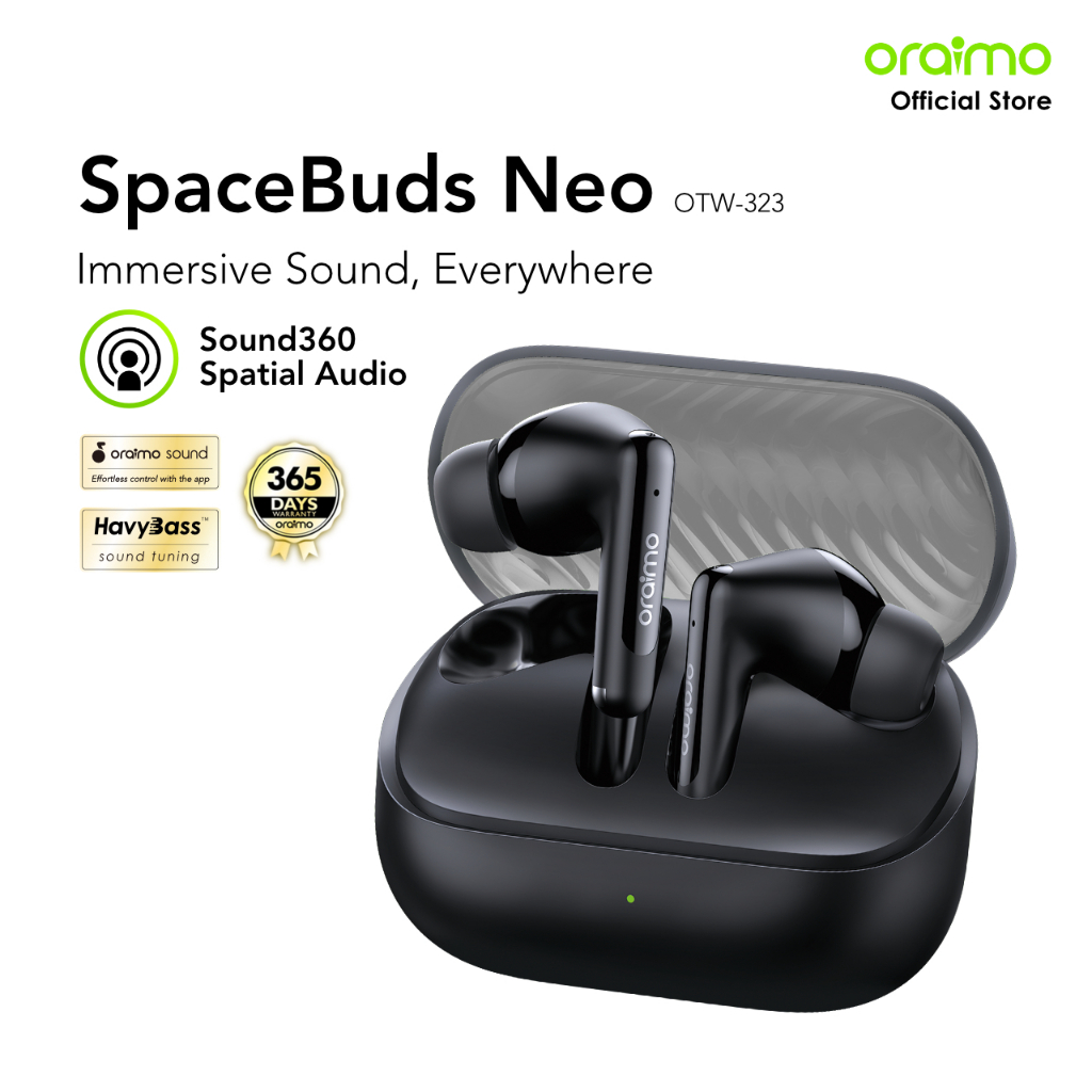 Jual oraimo TWS Bluetooth ENC Spacebuds Neo OTW-323 True Wireless Stereo Sound360 Spatial Audio ...