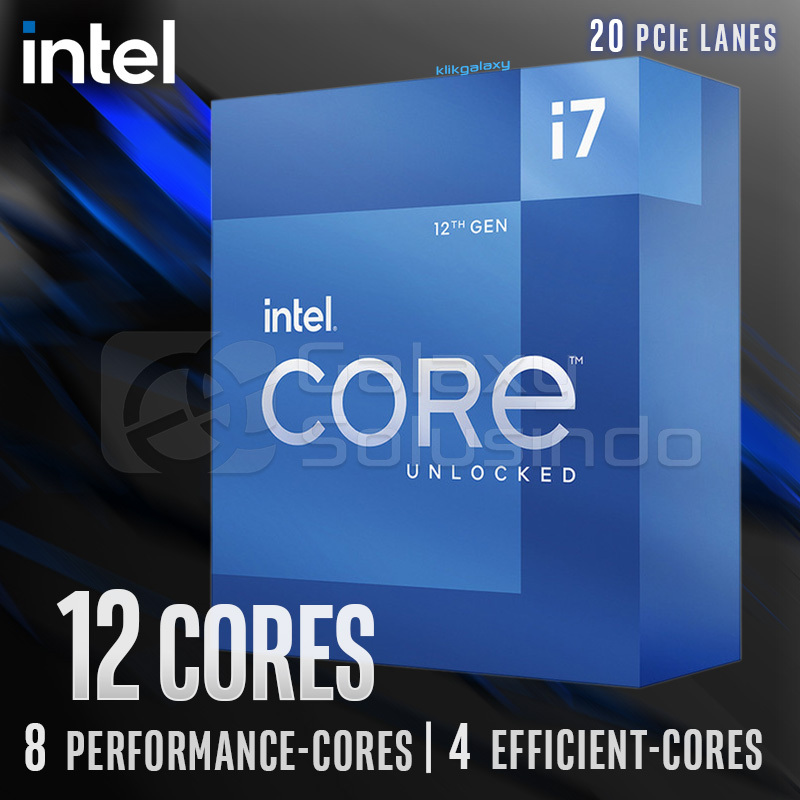 Jual Intel Core i7-12700K LGA1700 12 Core 20 Thread 12th Gen Alder Lake ...