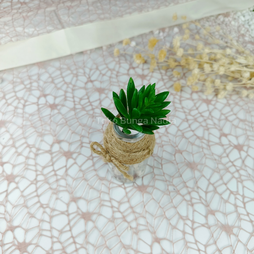 Jual Sukulen Mini Kaktus Bunga Artificial Hiasan Meja Dekorasi Rumah ...