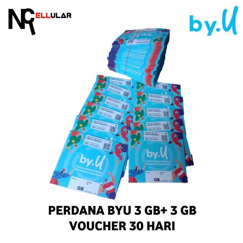 Jual kartu perdana byu byu 3 gb | Shopee Indonesia