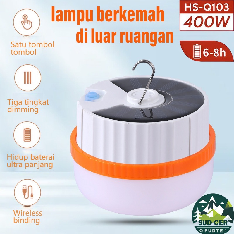 Jual Lampu Emergency Gantung Camping Lamp Q103 400W/lampu berkemah tenaga surya/Lampu gantung ...