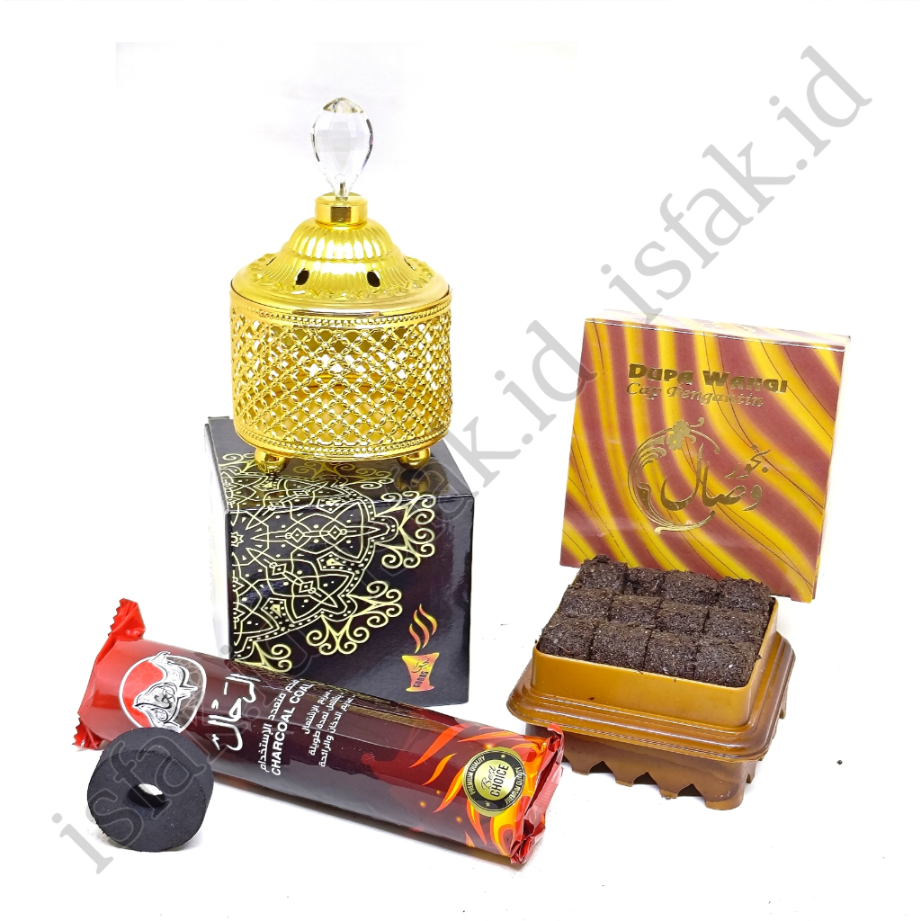 Jual Paket 1 Set Mabkhara Bukhur Arang Magic Bukhour Wesal Bakhoor Oud ...