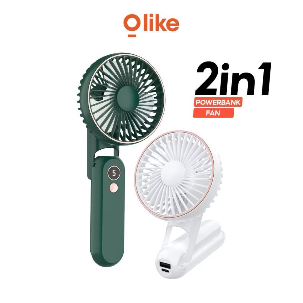Jual Olike PF1 Kipas Angin Lipat Portable Mini Fan Powerbank 2000mah ...