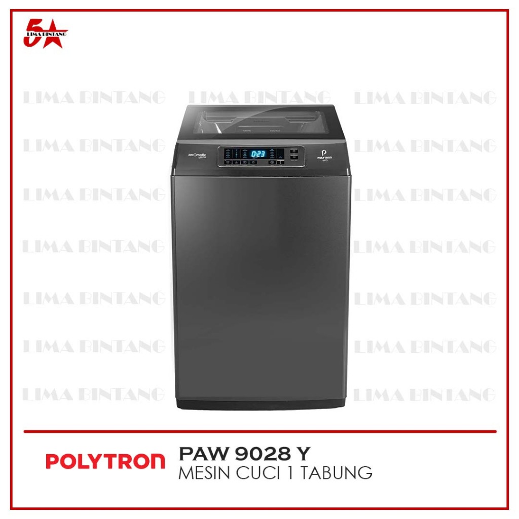 Jual POLYTRON MESIN CUCI 1 TABUNG PAW 9028 Y HIJAB 9 KG PAW 9028Y ...