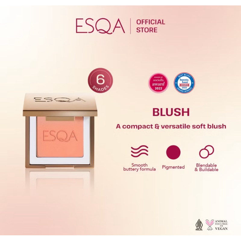 Jual ESQA BLUSH ON PERONA PIPI FULSIZE HIGH PIGMENTED WATERPROOF ...