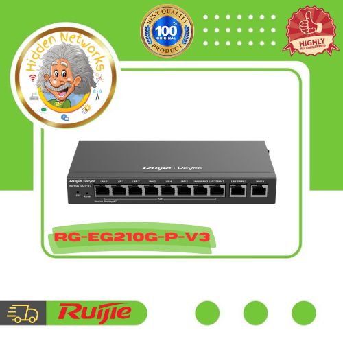 Jual Ruijie RG-EG210G-P V3 Reyee 10-Port Gigabit Cloud Managed PoE ...